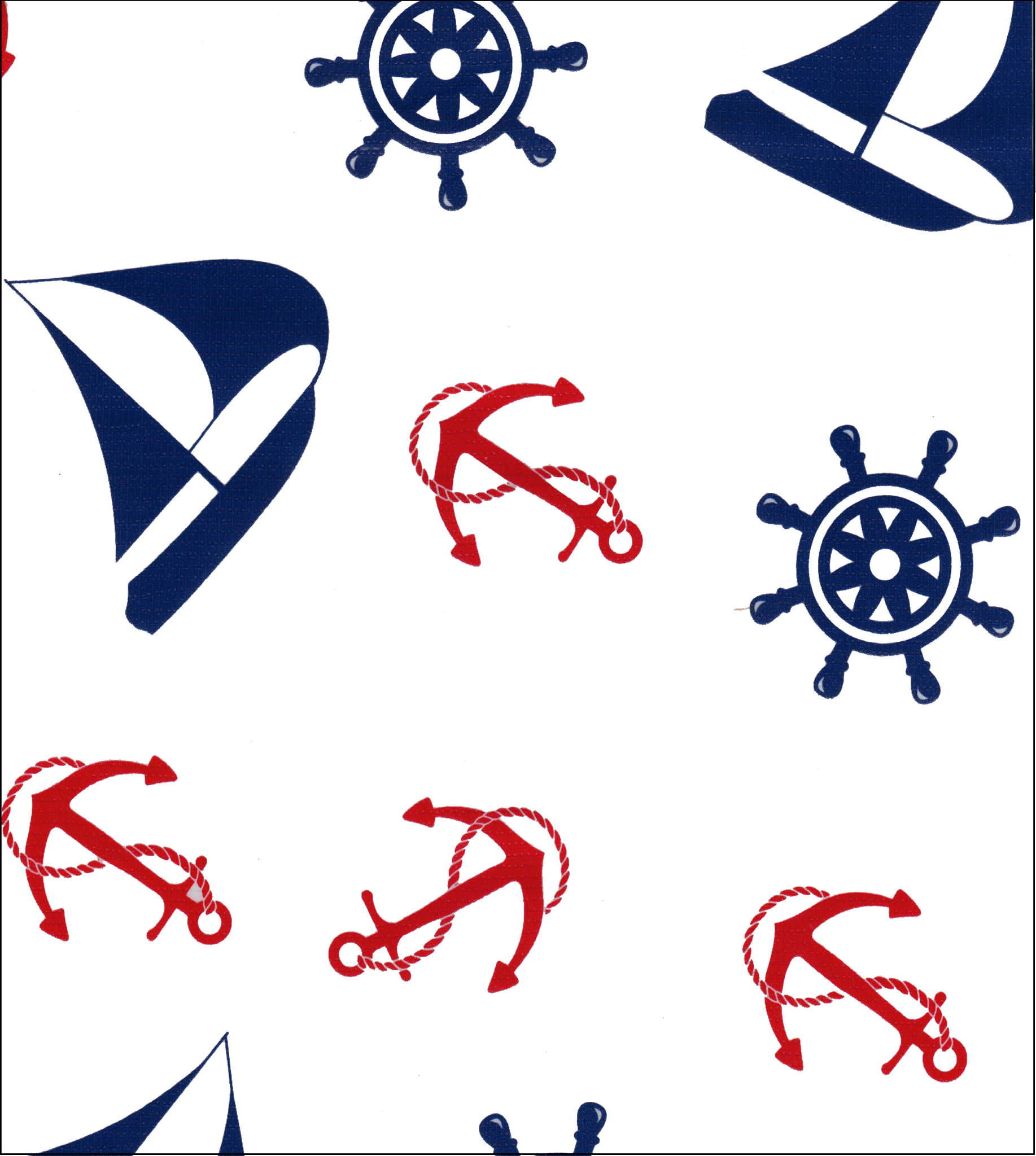 New Print: Nautical in Navy and Red!