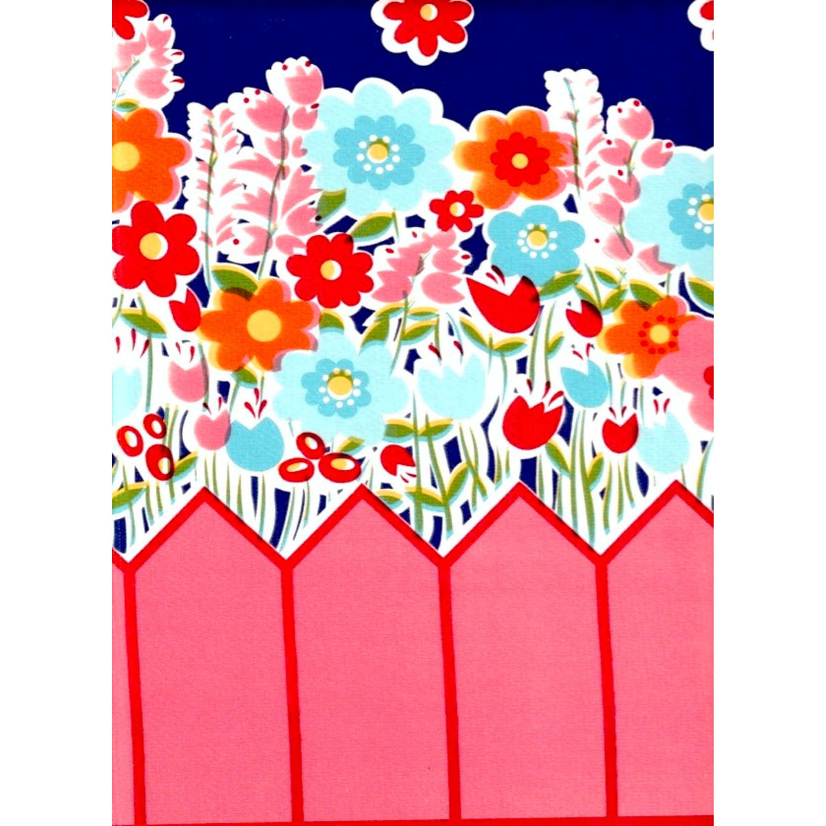 All Floral Print Oilcloth Fabric