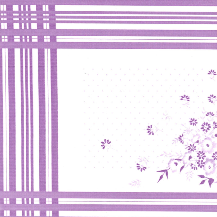 Buy Corn Flower Purple Oilcloth Fabric | Oilcloth By The Yard