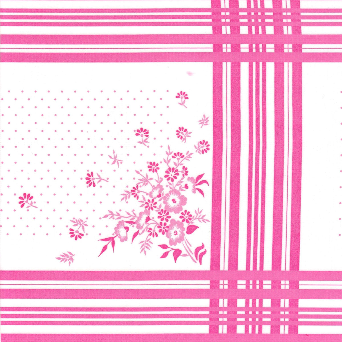 Buy Corn Flower Pink Oilcloth Fabric | Oilcloth By The Yard