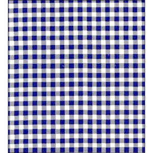 Navy Gingham - Gingham Navy Blue Oilcloth Fabric | Oilcloth BTY
