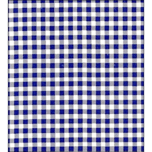 Navy Gingham - Gingham Navy Blue Oilcloth Fabric | Oilcloth BTY