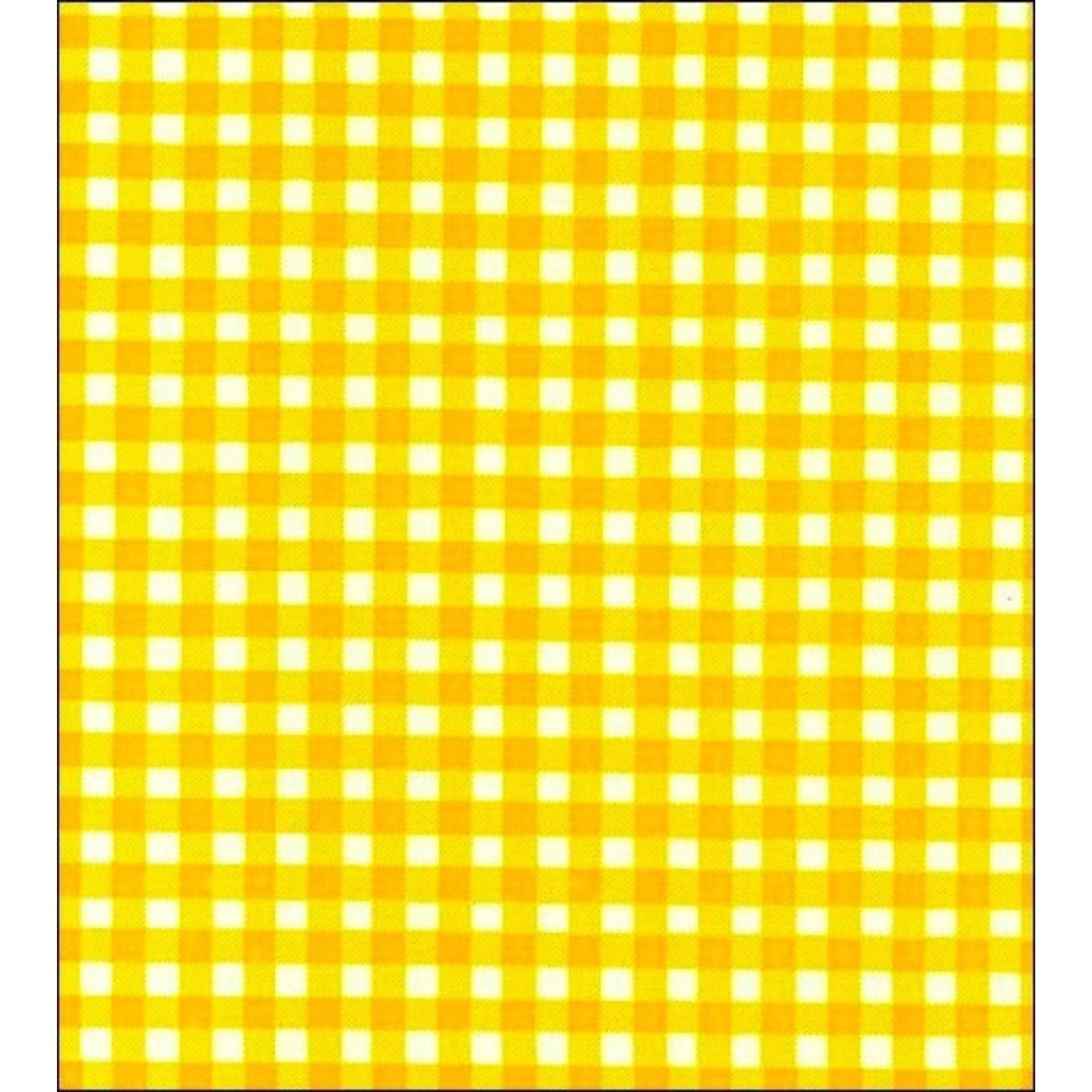 Yellow Gingham - Gingham Yellow Oilcloth Fabric | Oilcloth By The Yard