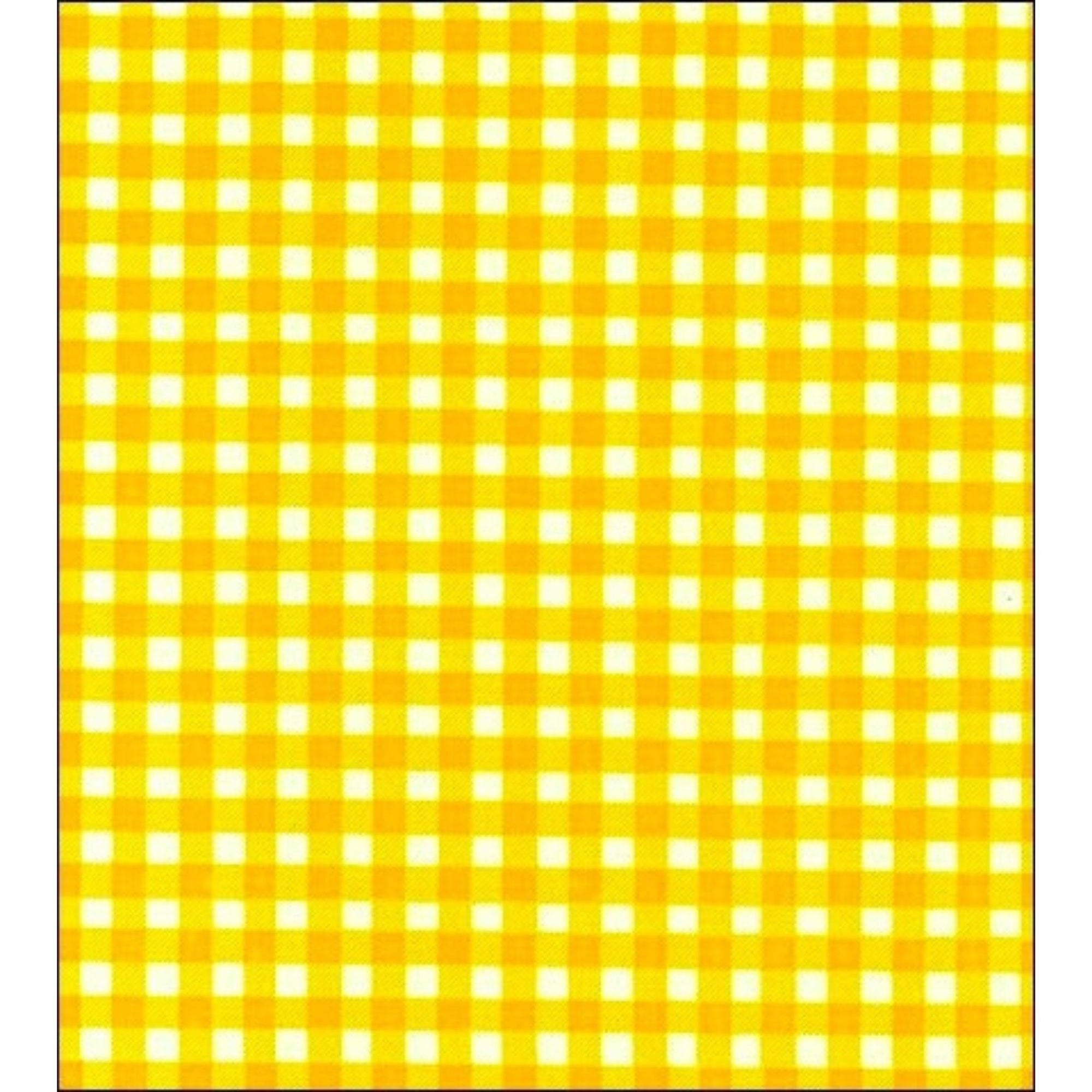 Yellow Gingham - Gingham Yellow Oilcloth Fabric | Oilcloth By The Yard
