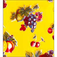Vintage Yellow Fabric - Retro Yellow Oilcloth Fabric | Oilcloth BTY