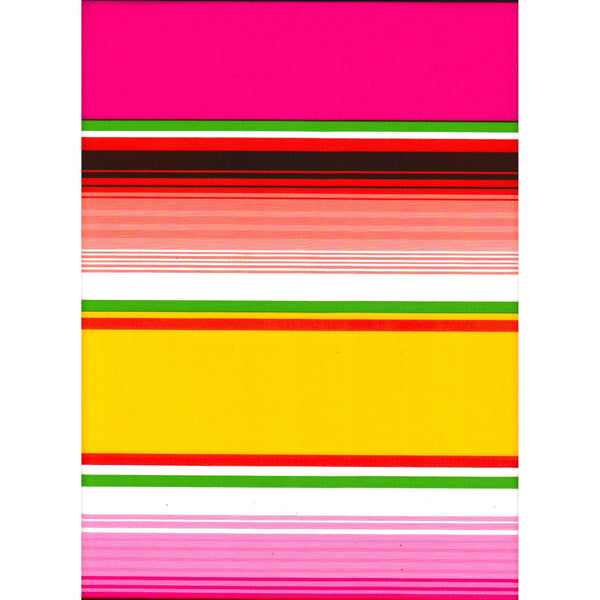 Buy Serape Stripe Pink Oilcloth Fabric | Oilcloth By The Yard