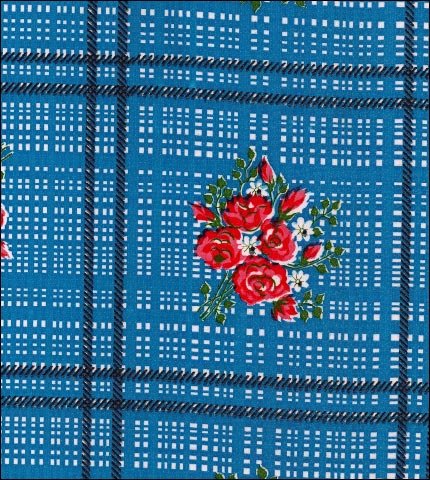 Bouquet Blue Oilcloth – Oilcloth By The Yard | The Oilcloth Experts