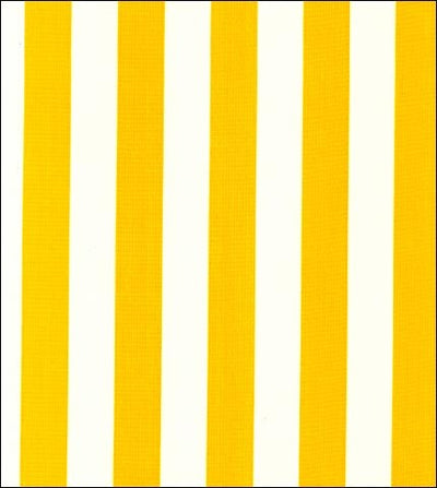 Yellow and White Striped Fabric - Stripe Yellow Oilcloth By The Yard