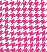 Buy Pink Houndstooth Fabric | Houndstooth Pink Oilcloth By The Yard