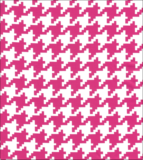 Houndstooth Pink Oilcloth – Oilcloth By The Yard | The Oilcloth Experts